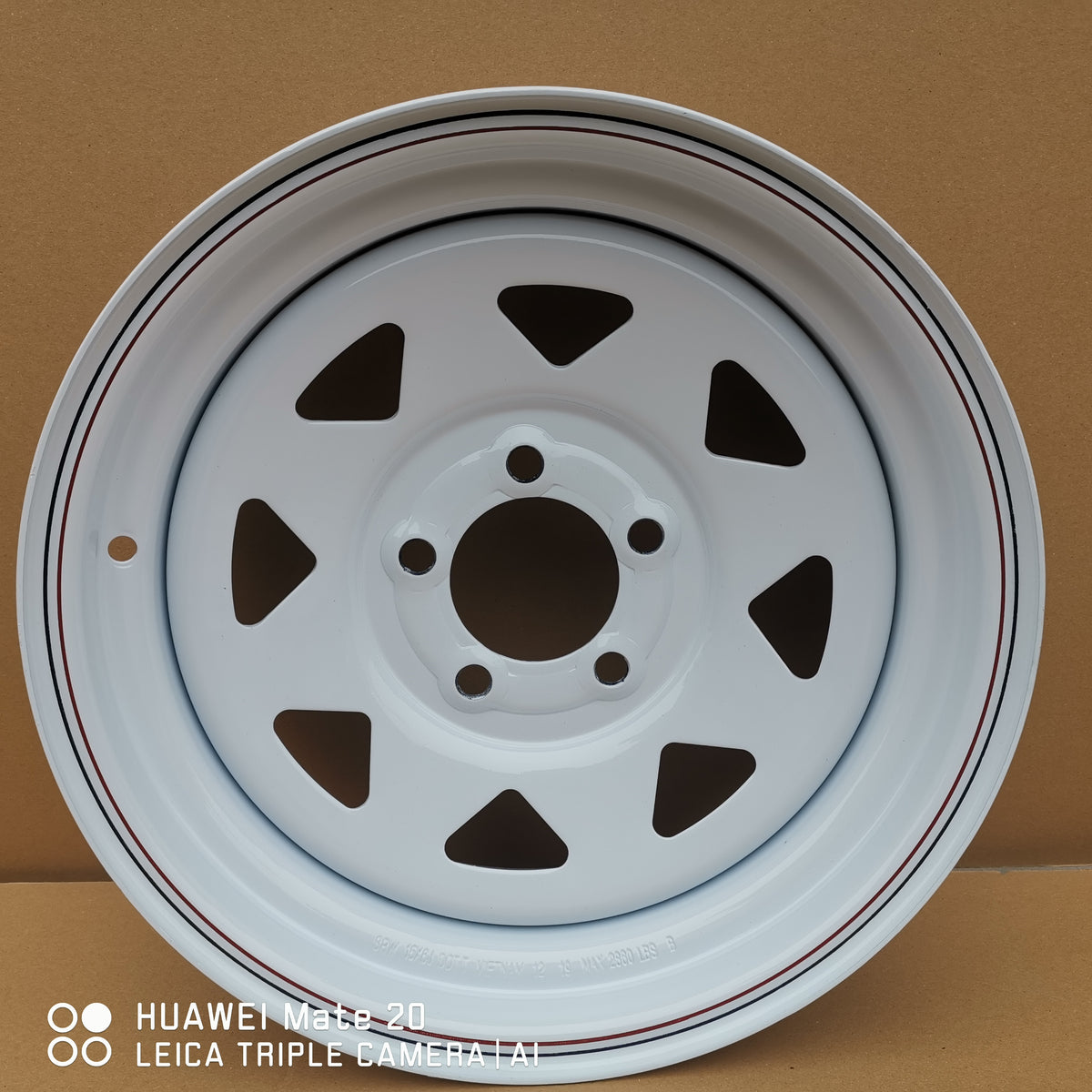 Steel wheel 15X6J 5X4.5inch BCD:3.31inch Offset0 8Spoke Load:2860 18.9 ...