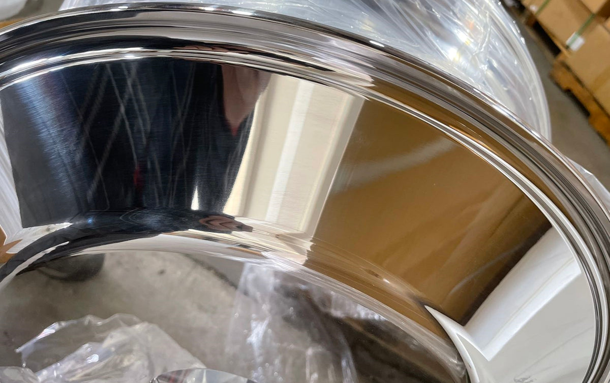 ALUMINUM BLANK WHEEL 22.5x8.25 24.5x8.25 116mm CBD: 168mm offset, Poli ...