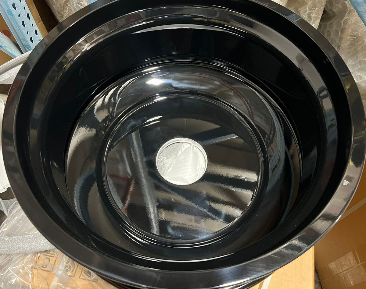 Aluminum Blank Wheel 22x8.25 24x8.25 116mm CBD: 168mm offset, Gloss Bl ...