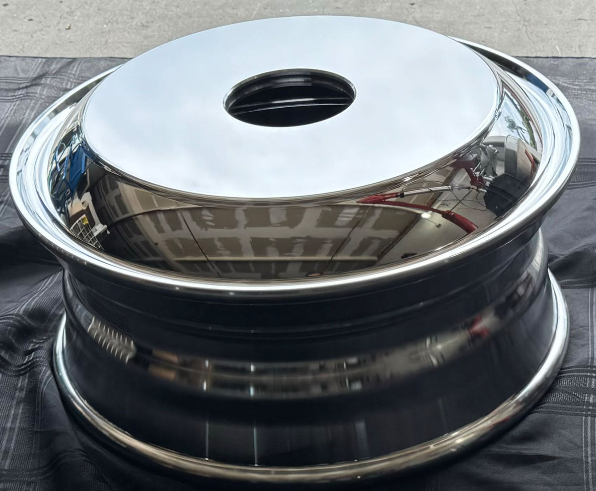 ALUMINUM BLANK WHEEL 19.5x7.5 116mm CBD, polished both side for all po ...