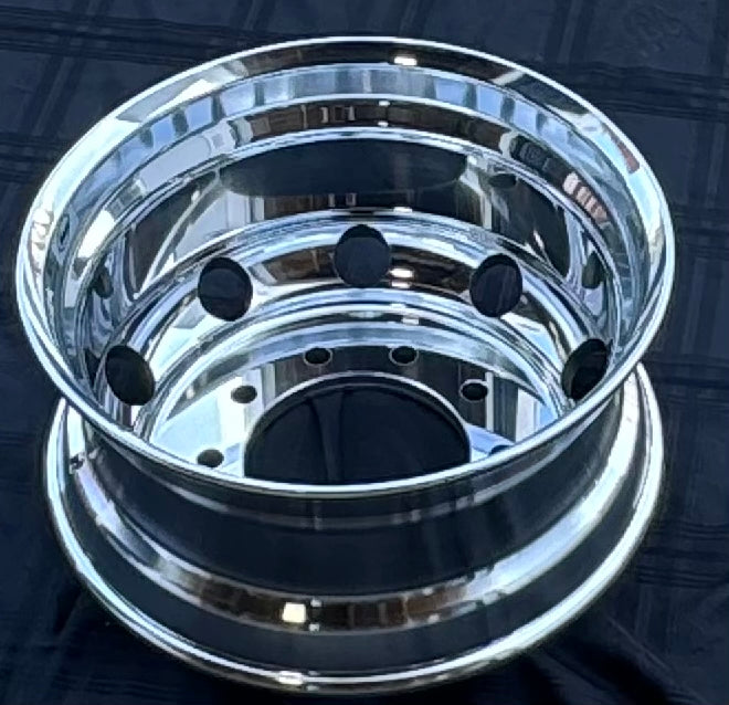 aluminum wheel 22.5"x9.00" Forged Aluminum High Polished Both Sides 10 ...