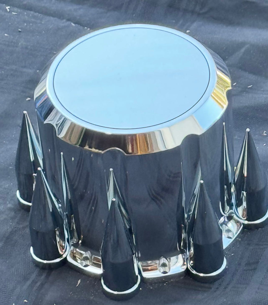 Ford Transit 350 HD (Dual) ALUMINUM BILLET CAPS with ABS CHROME ...
