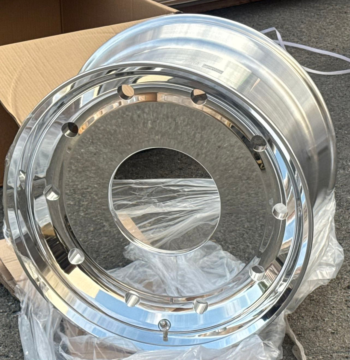 ALUMINUM BLANK WHEEL 22.5x12.25 HT 247 J 220MM 73/97MM High Polished B ...