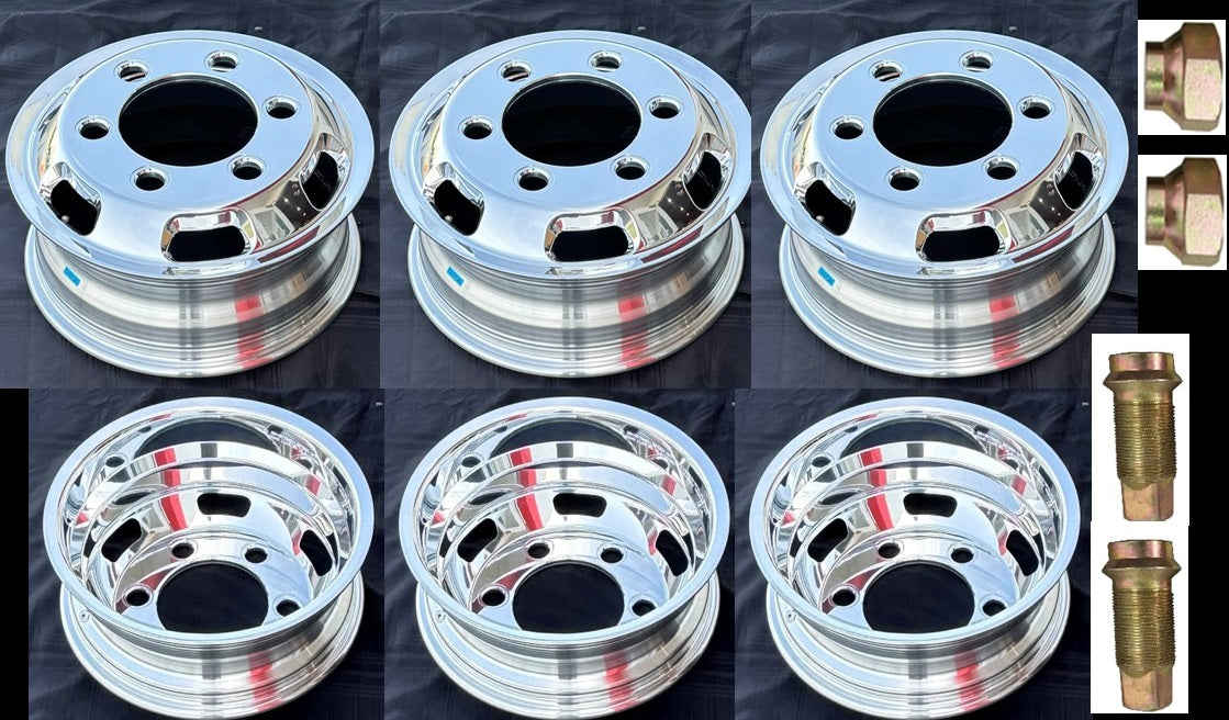 Aluminum Wheel 16" x 6.00" Dual 6holes x 8.75”(222.25mm) for Hino 195 ...