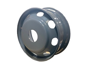 STEEL BLANK WHEEL 19.5x6.75 116mm CBD, polished both side for all posi ...