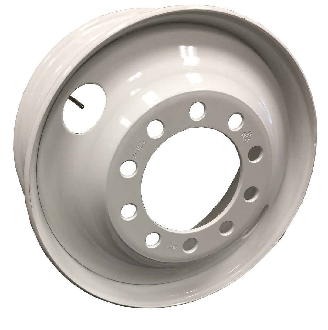 24.5x8.25 Steel wheels Dual 10holes x285.75, 26mm Hub piloted, 220mm C ...